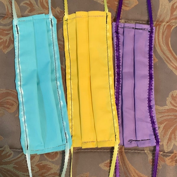 Tie Back Face Mask - Etsy