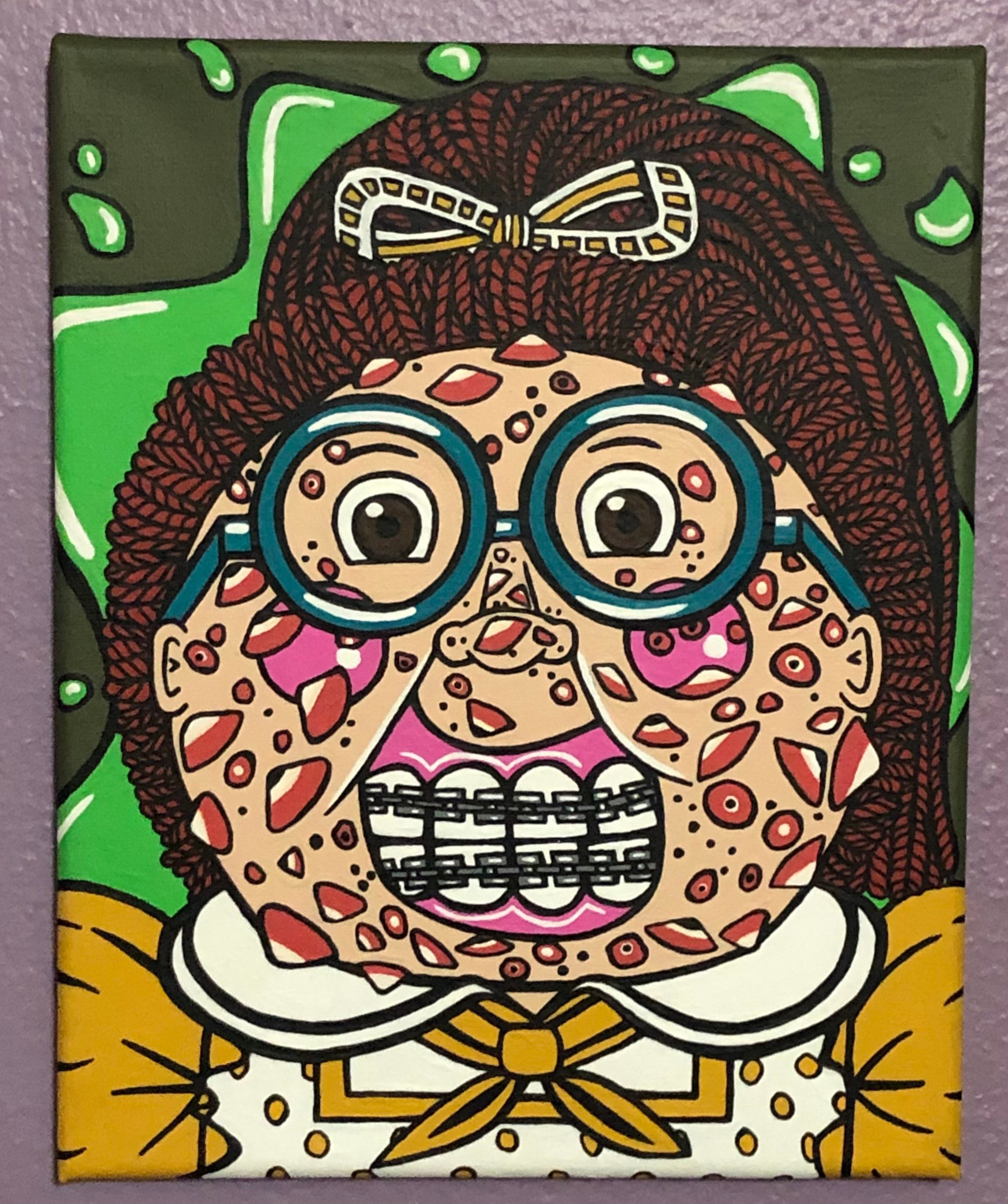 Garbage Pail Kids Acne Amy pop Art Acrylic on Canvas - Etsy