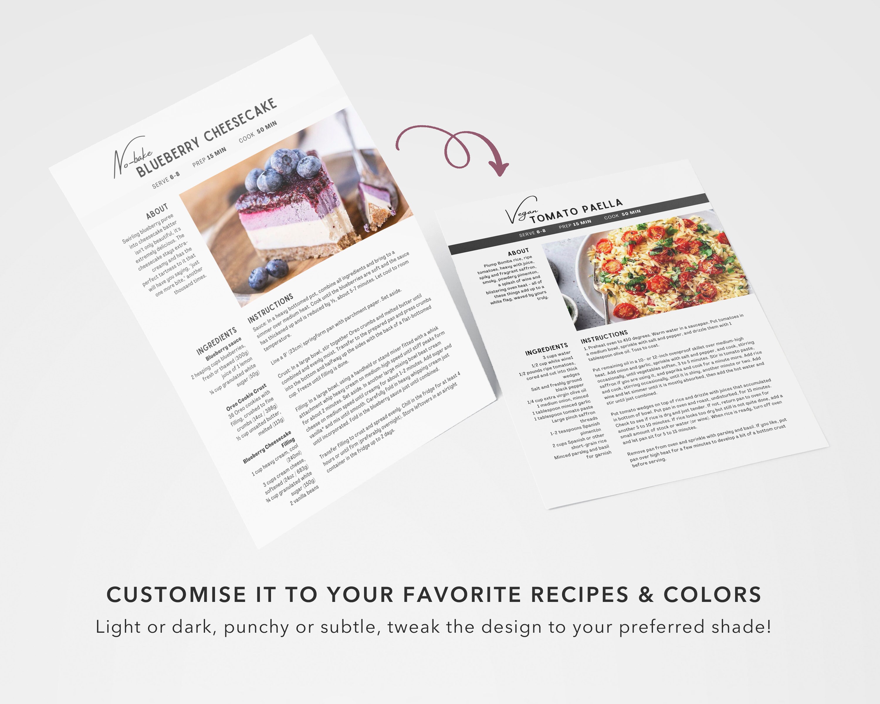 Yummylicious Recipe Template, Editable in Canva, Recipe Binder Template ...