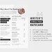 Writer's Single Page Rate Card Template, Editable in Canva, Price List ...