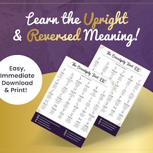Learn RUNES Cheat Sheet Upright + Reversed Meaning - Divination - Etsy