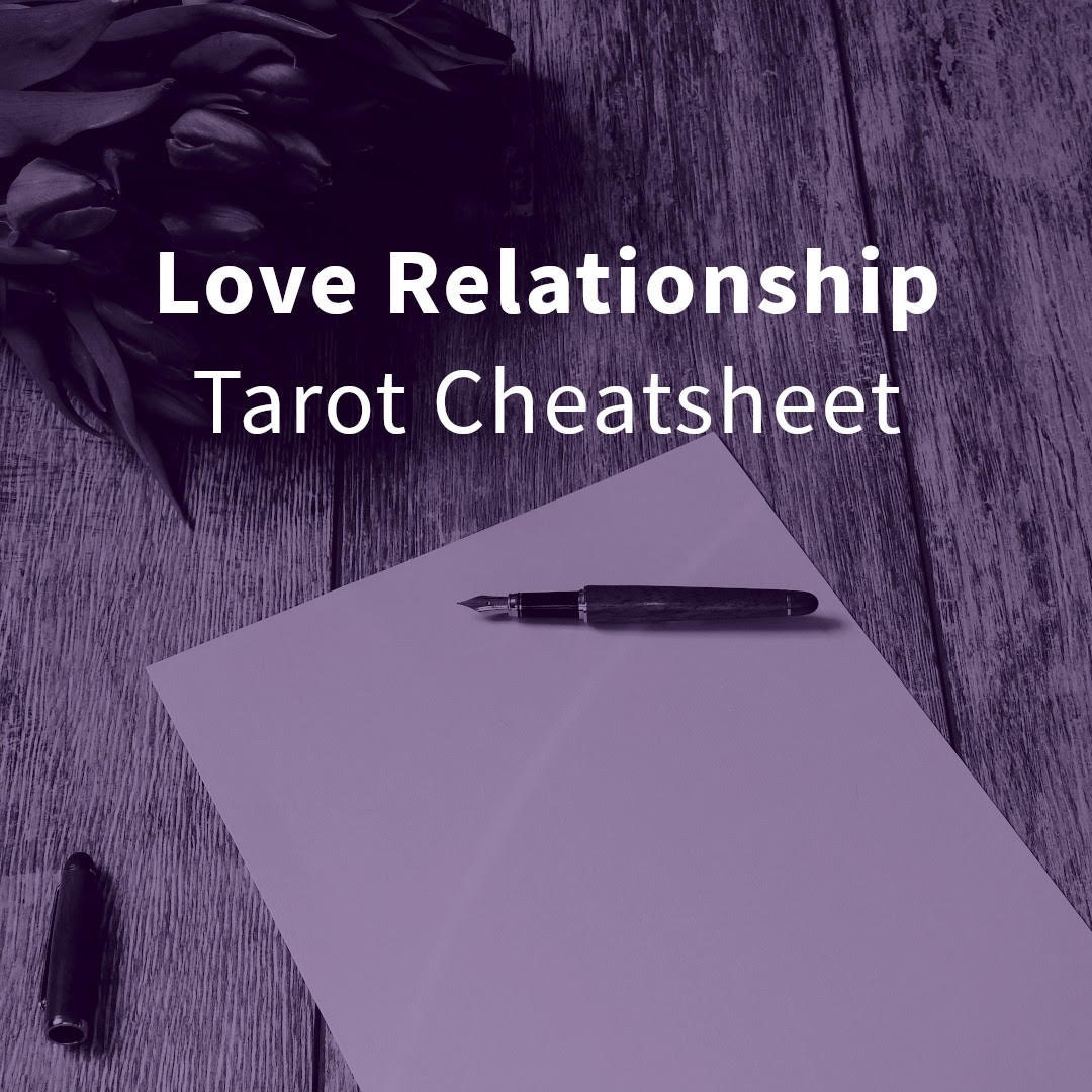 Love Relationship Tarot Cheat Sheet - Etsy