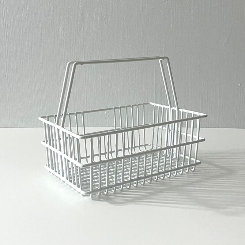 White Basket - Etsy