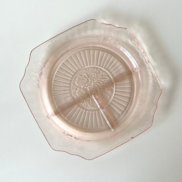 Pink Glass Tray - Etsy