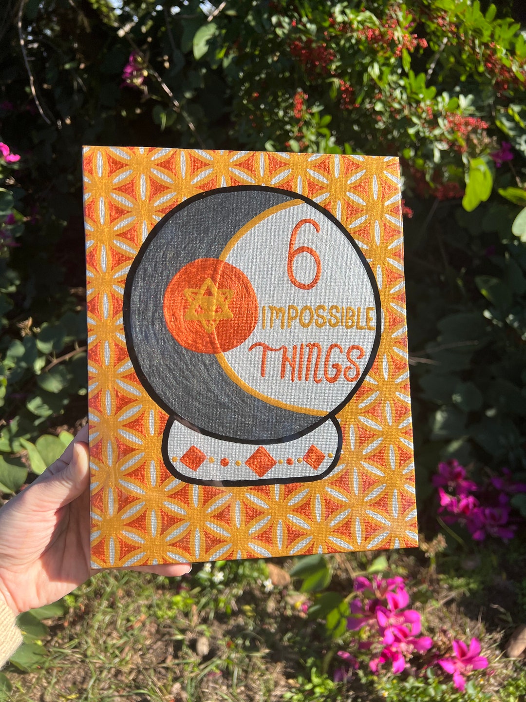 6 Impossible Things Acrylic Resin Painting 8x10 - Etsy