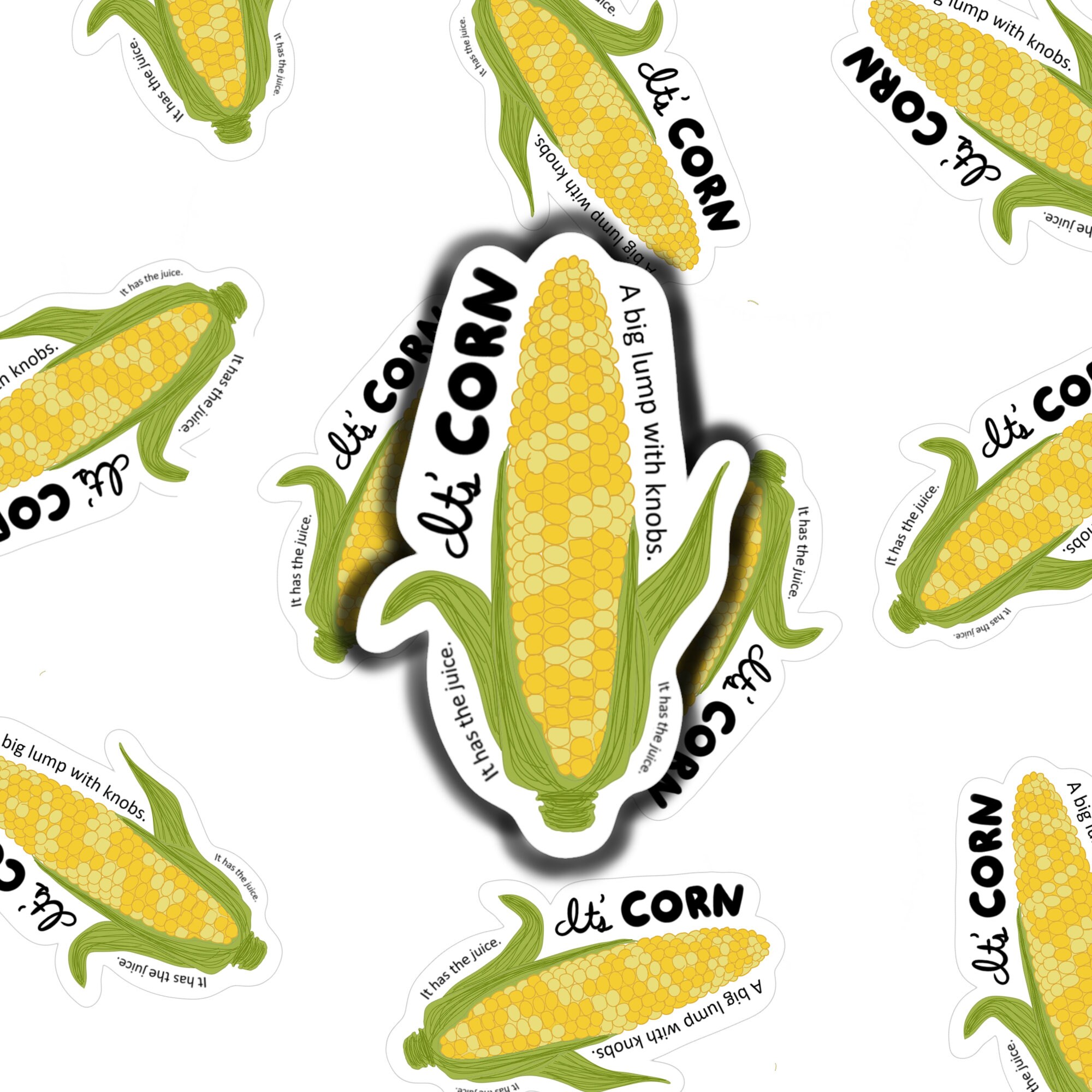 It's CORN Sticker, A Big Lump With KNOBS, It Has the JUICE | Tiktok ...