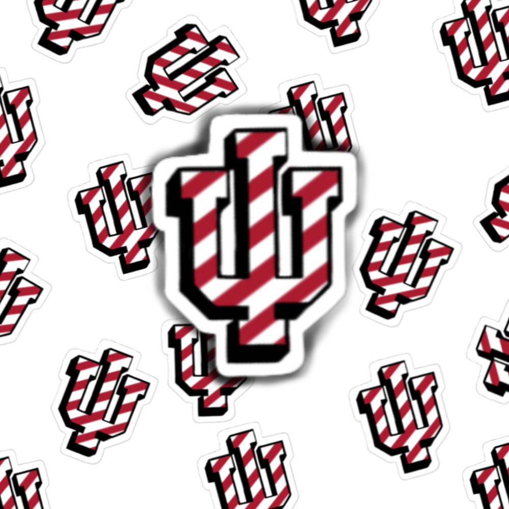 Indiana University Logo Sticker | Made With Waterproof Vinyl for Water ...
