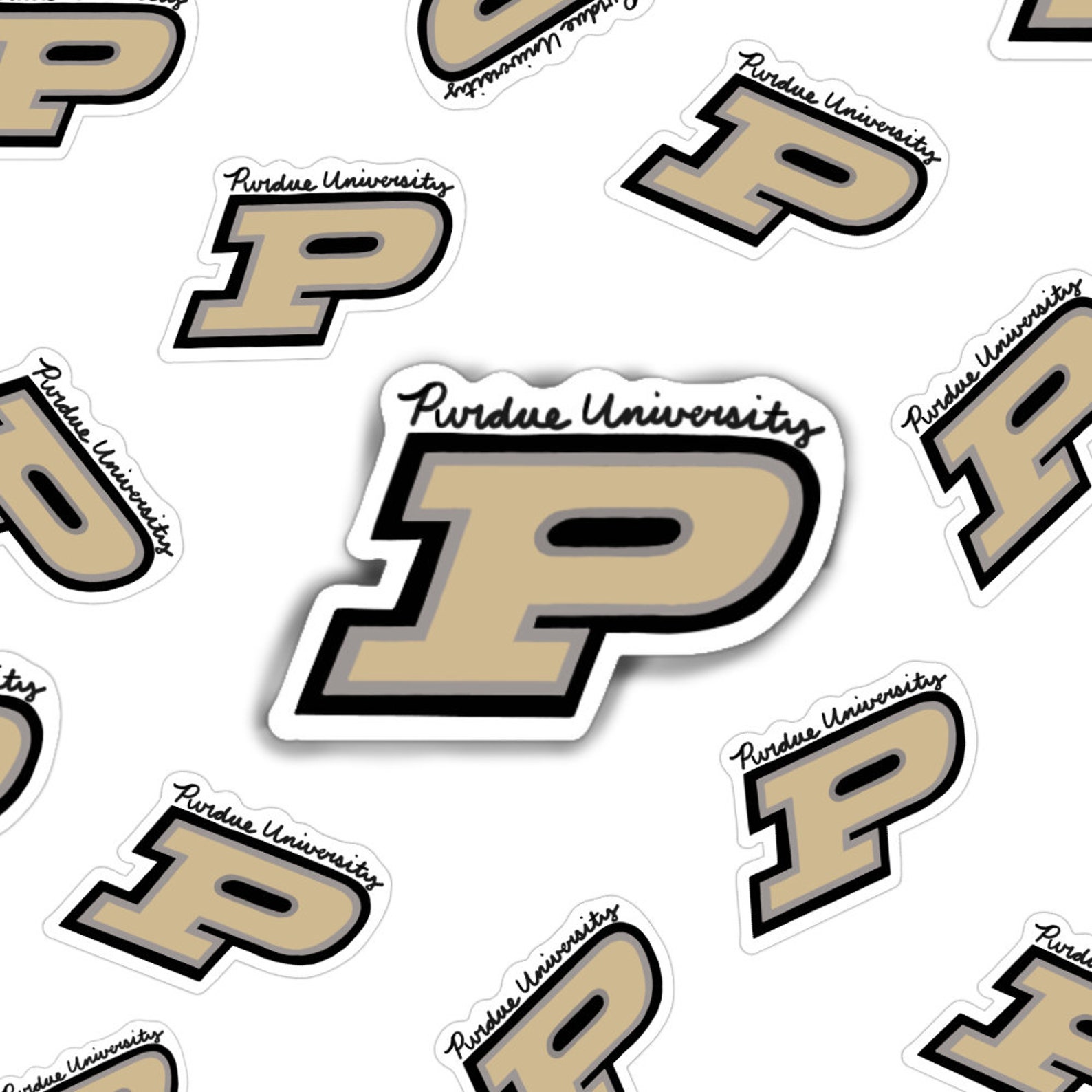 Purdue University Logo Sticker | Made With Waterproof Vinyl for Water ...