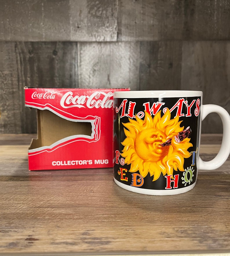 1995 Coca-cola Collectors Mug - Sunshine Theme - Enesco - Etsy