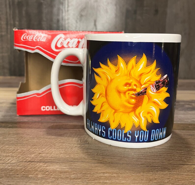 1995 Coca-cola Collectors Mug - Sunshine Theme - Enesco - Etsy