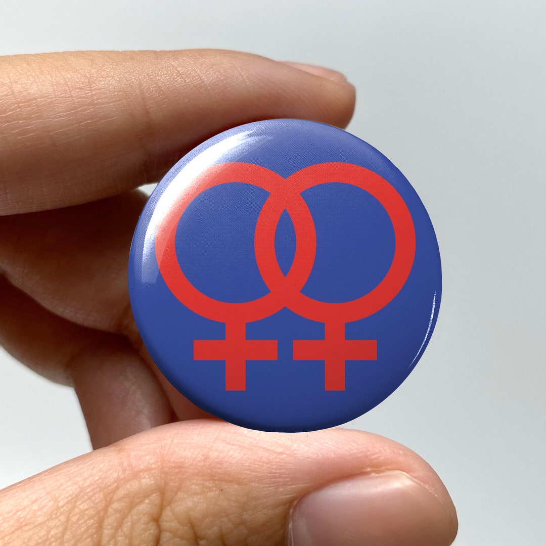 LGBTQ Interlocking Symbols Pin-back Button - Etsy