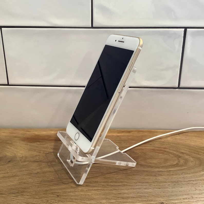 Acrylic Phone Stand Sleek Modern design Fathers Day | Etsy