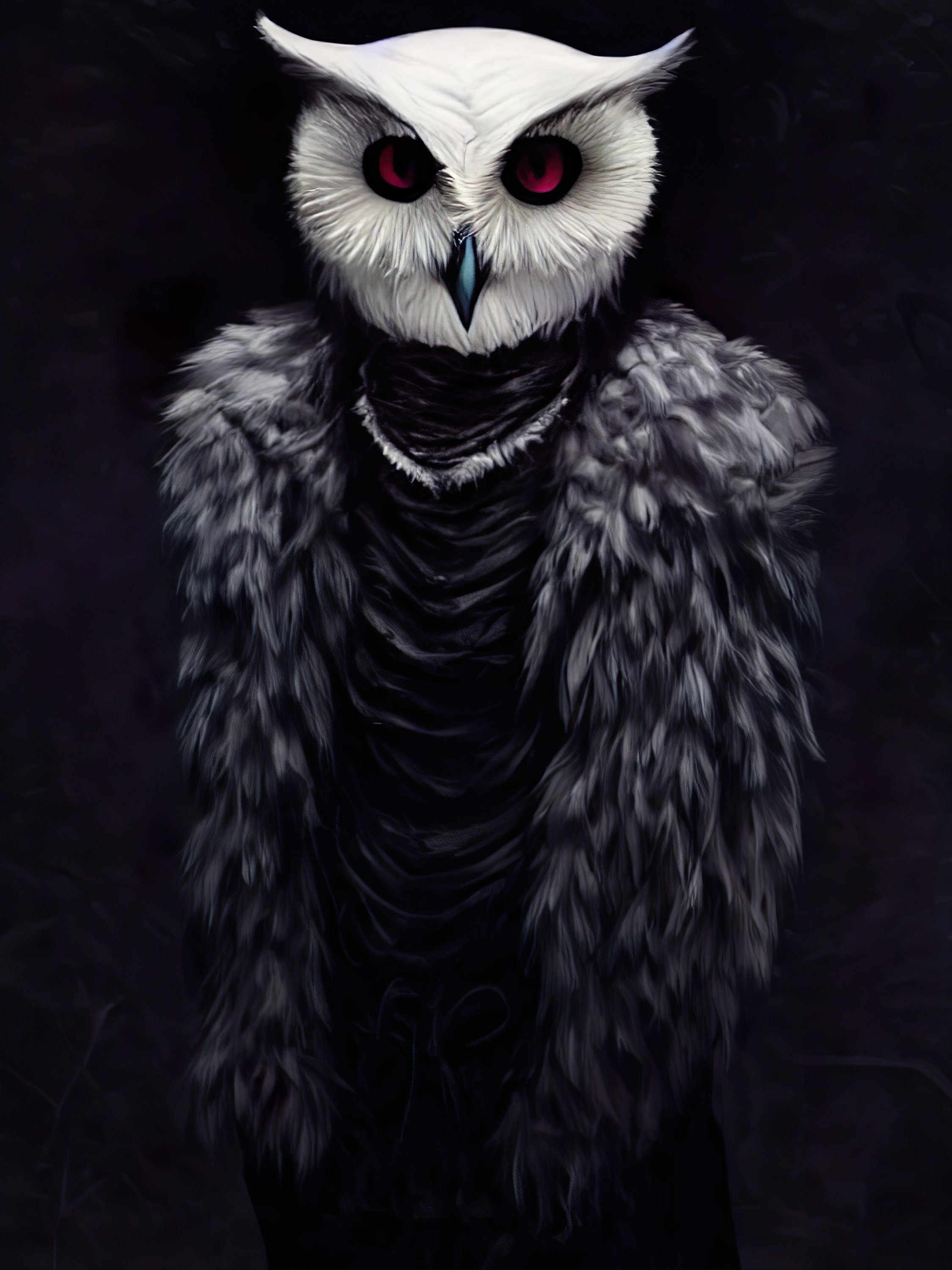 The Owl Prince, Digital Print, Wall Art Download for DIY Printing and ...