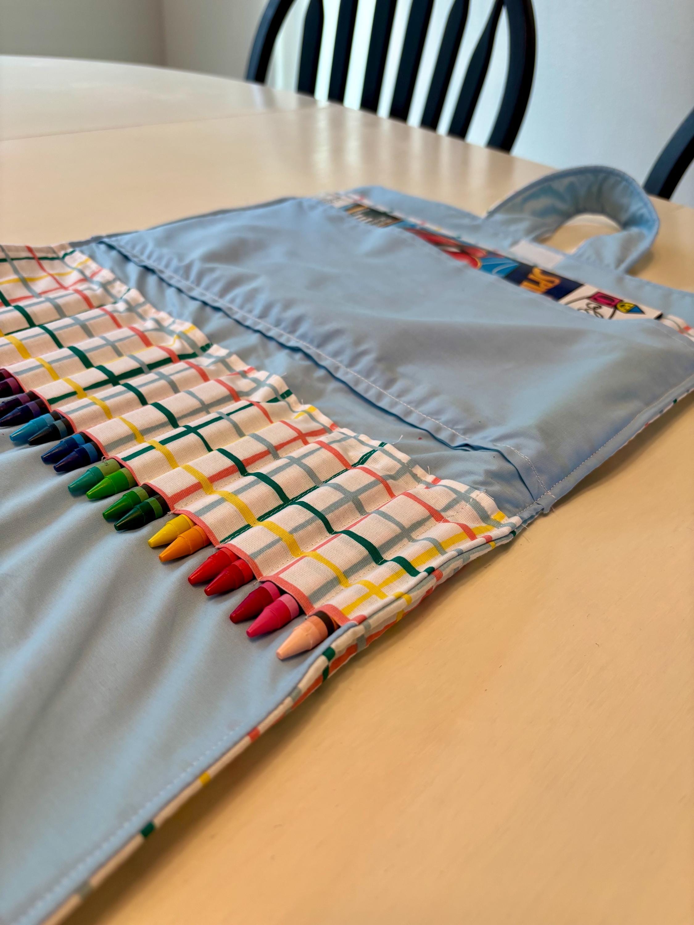 Childrens Coloring Tote Bag | Kids Activity Bag | Colored Pencil ...