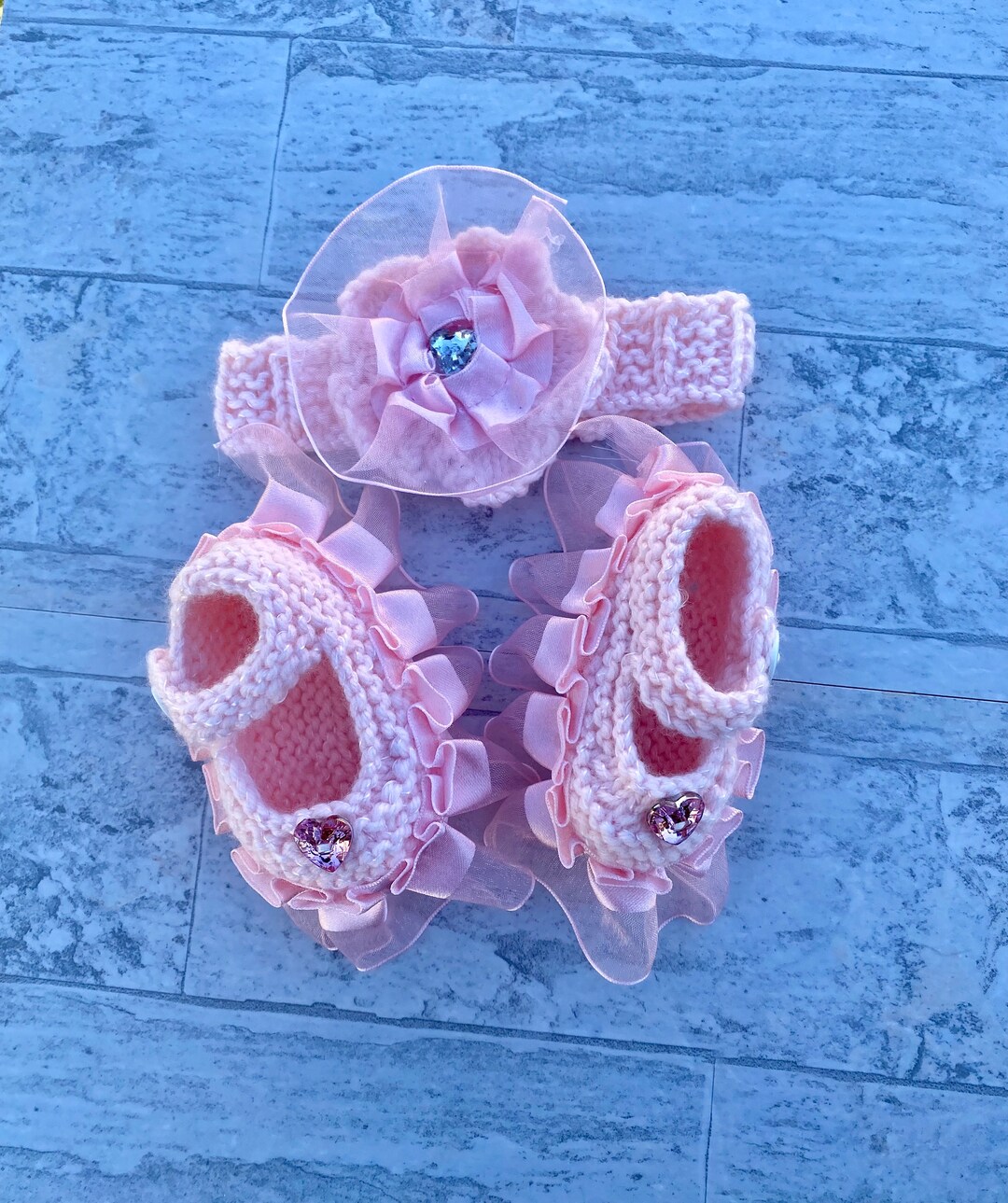 Lacey Baby Booties - Etsy