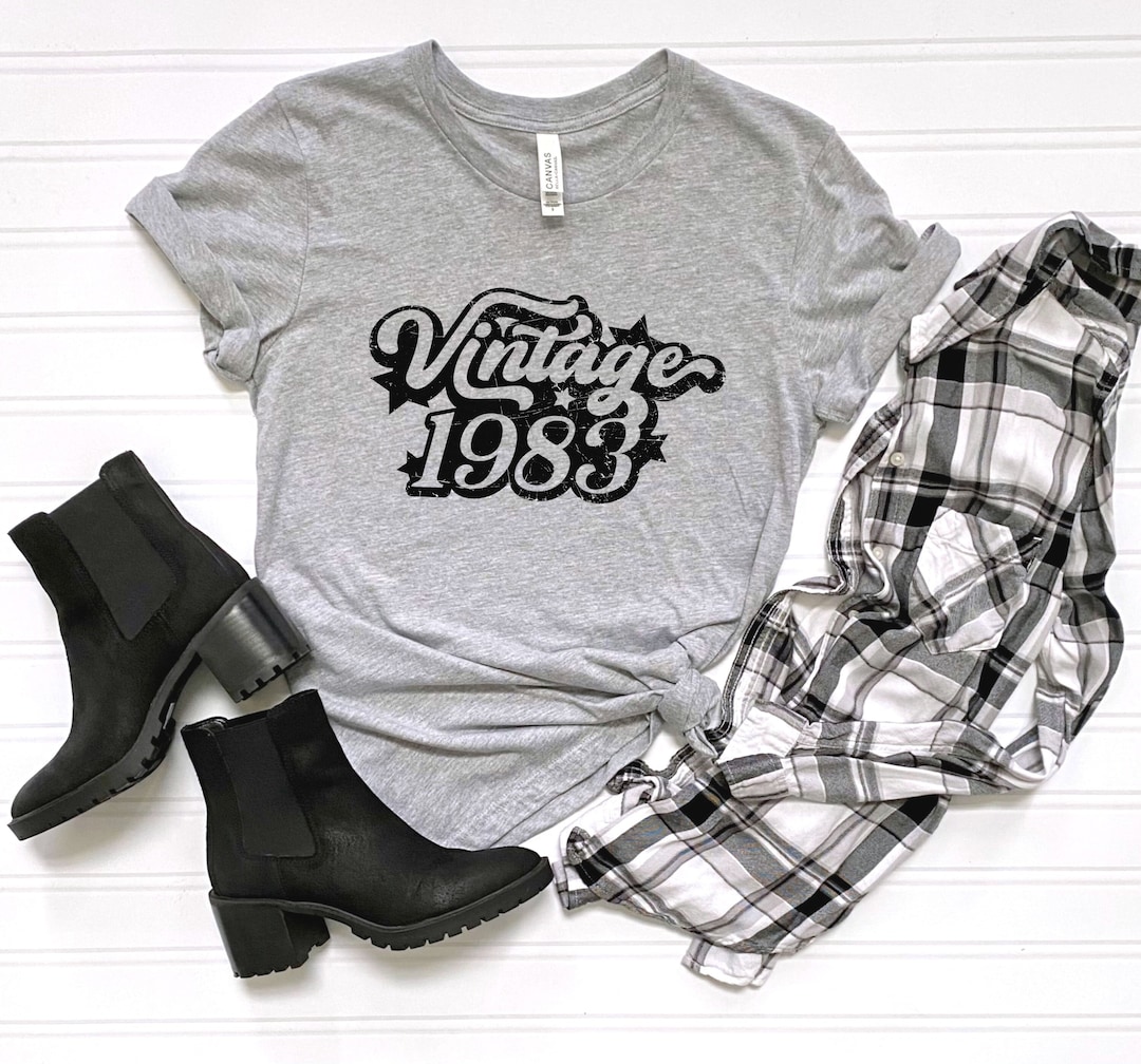 Vintage 1983 Tee, 1983 Shirt, 1983 Vintage Shirt, 1983 Shirt, 40th ...