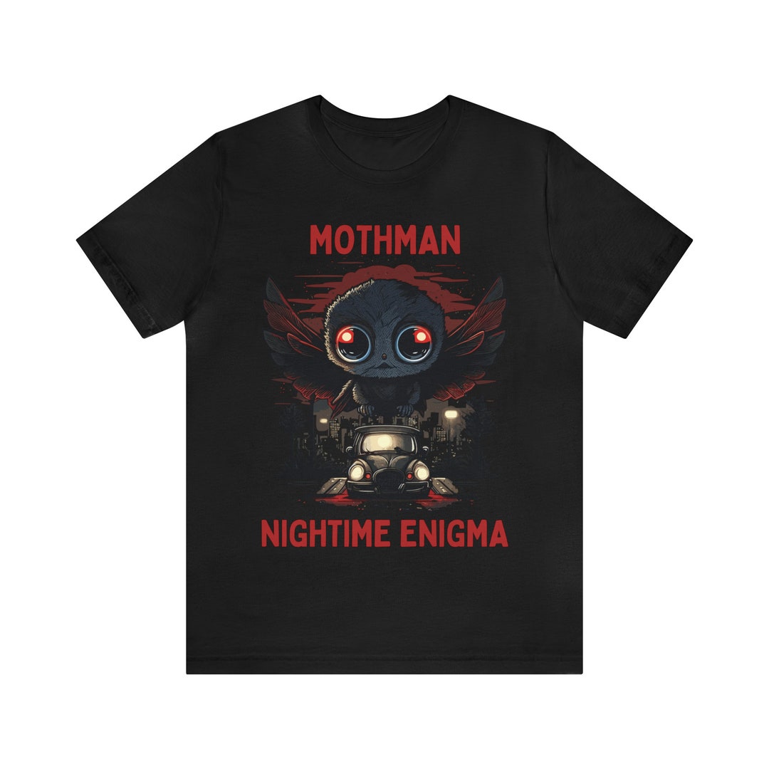 Mothman Nighttime Enigma Tee, Cryptid Shirt, Gothic Fantasy - Etsy