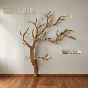 Coat Rack Tree Branch Standing Clothing Rack Wall Mount Driftwood Coat ...