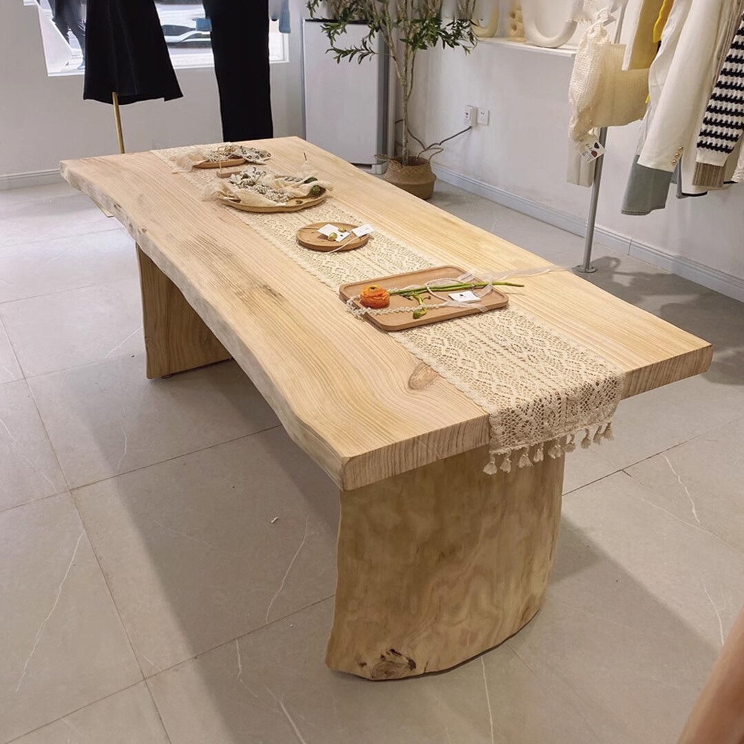 Live Edge Standing Desk,live Edge Coffee Table,solid Wood Square Coffee ...