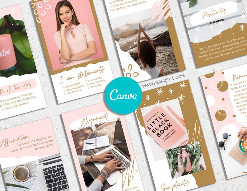30 HER HUSTLE Instagram Story Templates Instagram Canva - Etsy