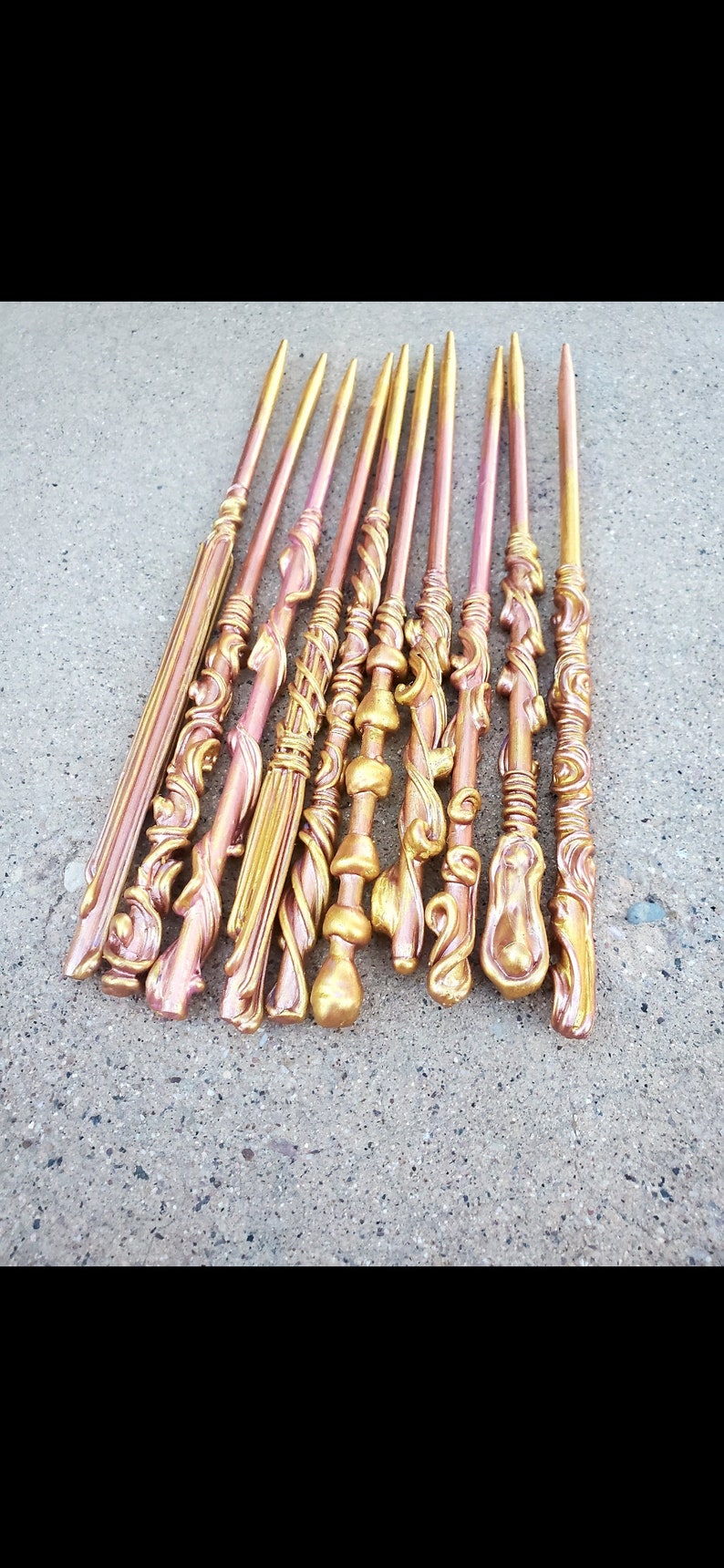 Pink and Gold Wizard Wands - Etsy