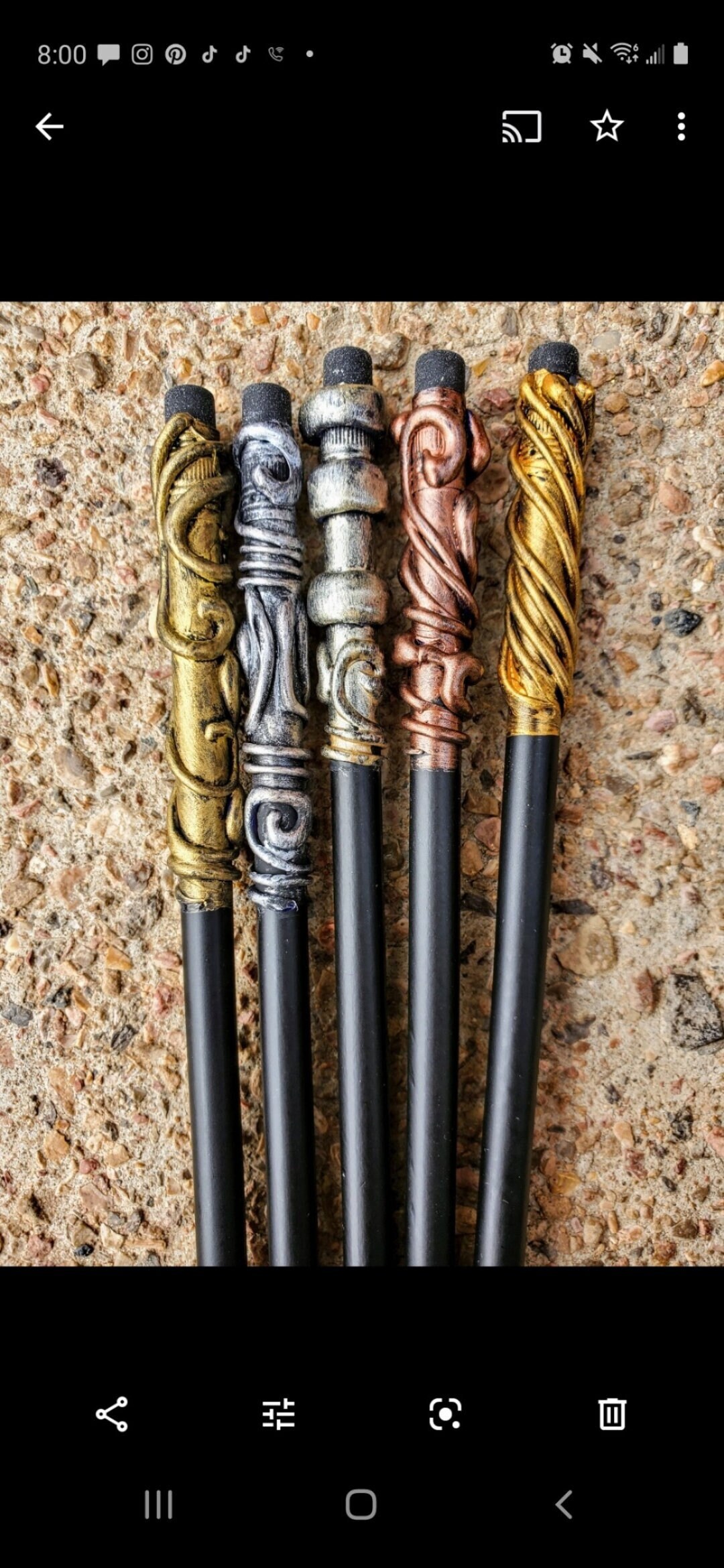 Pencil Set Wizard Wands Witch Wands Magic Wands - Etsy