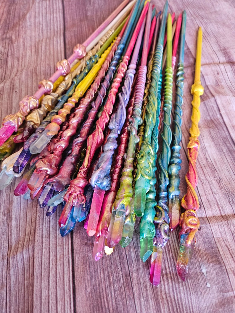 Crystal Wands Wizard Wands Magic Wands - Etsy