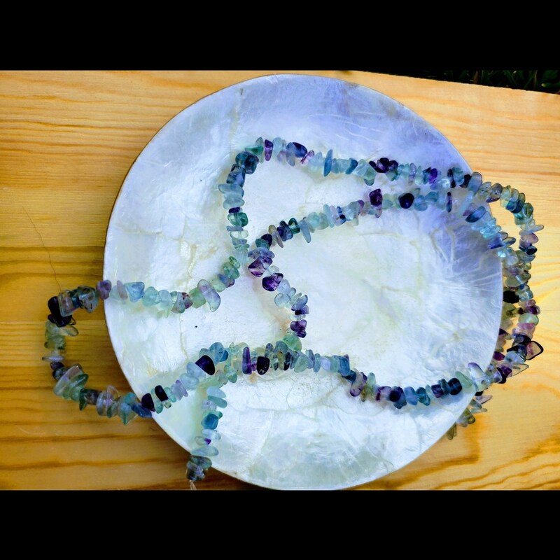 Chip Bead Necklace - Etsy