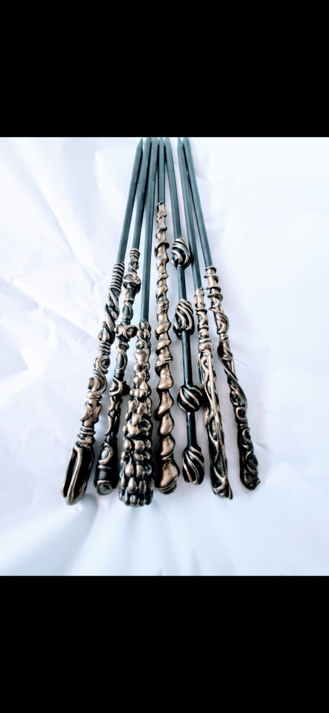 Black and Bronze Wizard Wands - Etsy