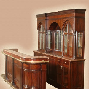 9 Ft Inlaid Beechwood / Walnut Home Bar Cocktail Bar Bar - Etsy Canada