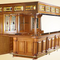 14ft Rosewood English Pub Bar With Brass Footrest Bar 272BA - Etsy