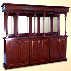 9 Ft Maple With Mahogany Finish Cocktail Bar - Custom Bar - Bar 129MA ...