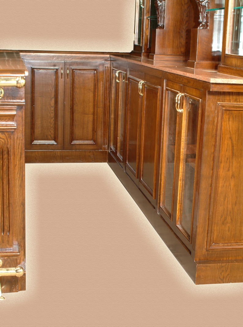 12ft Solid Wood Bar With Marble Top - Home or Commercial Bar - Bar ...
