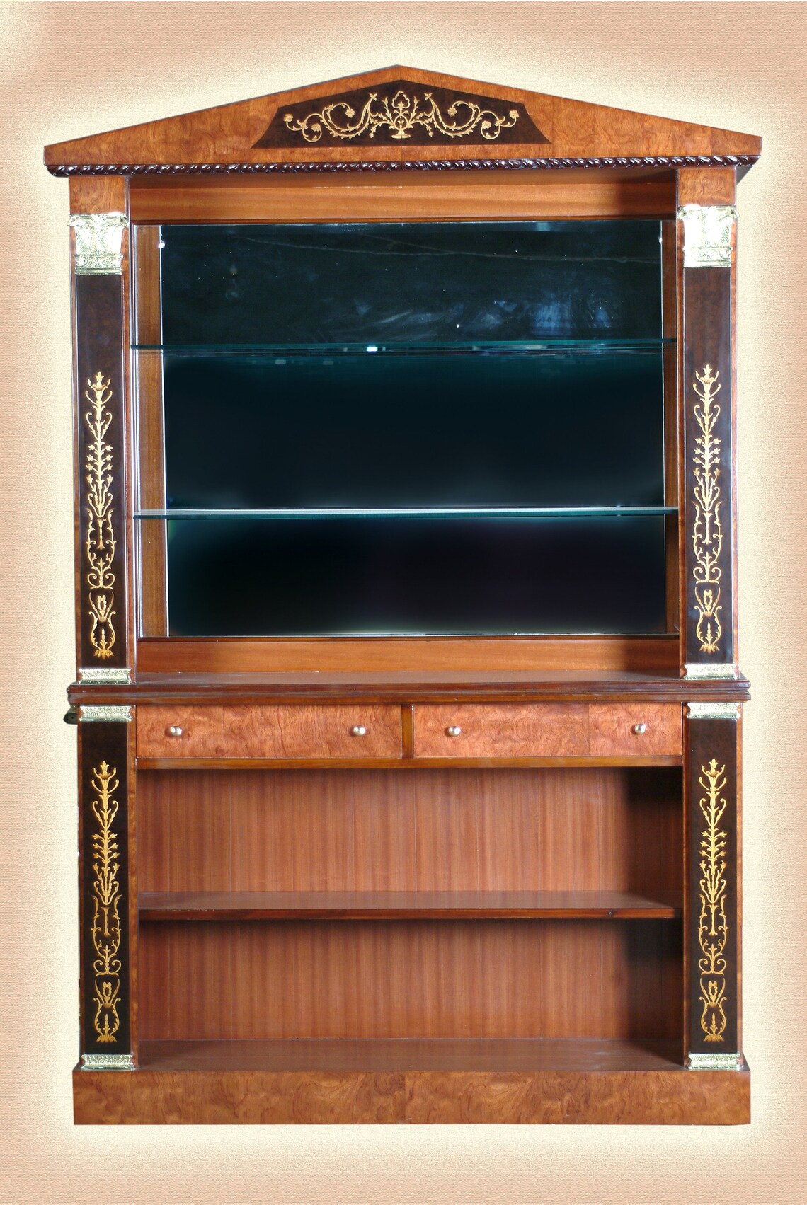 5 Ft Inlaid Beechwood / Walnut Home Bar - Wood Bar - Bar 242 - Etsy