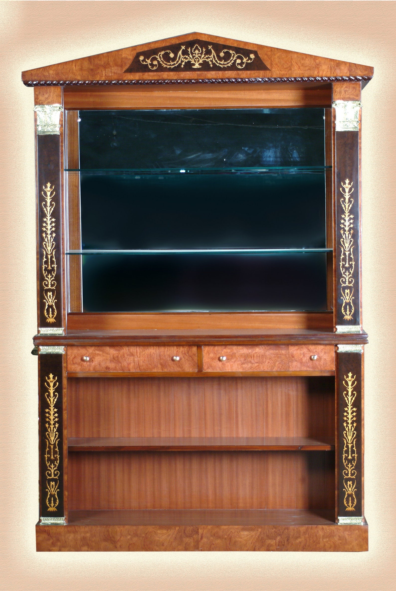 5 Ft Inlaid Beechwood / Walnut Home Bar - Wood Bar - Bar 242 - Etsy