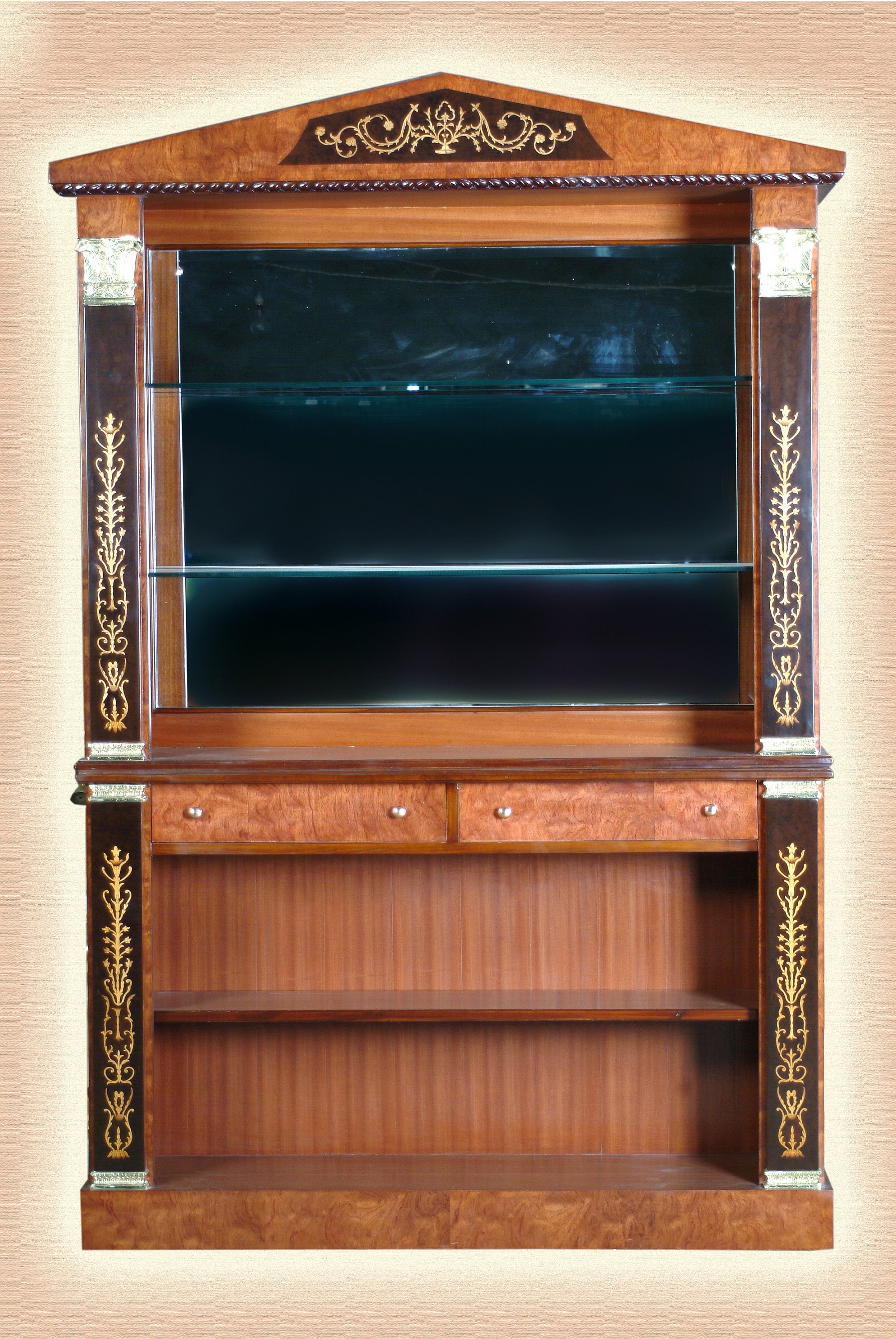 5 Ft Inlaid Beechwood / Walnut Home Bar - Wood Bar - Bar 242 - Etsy