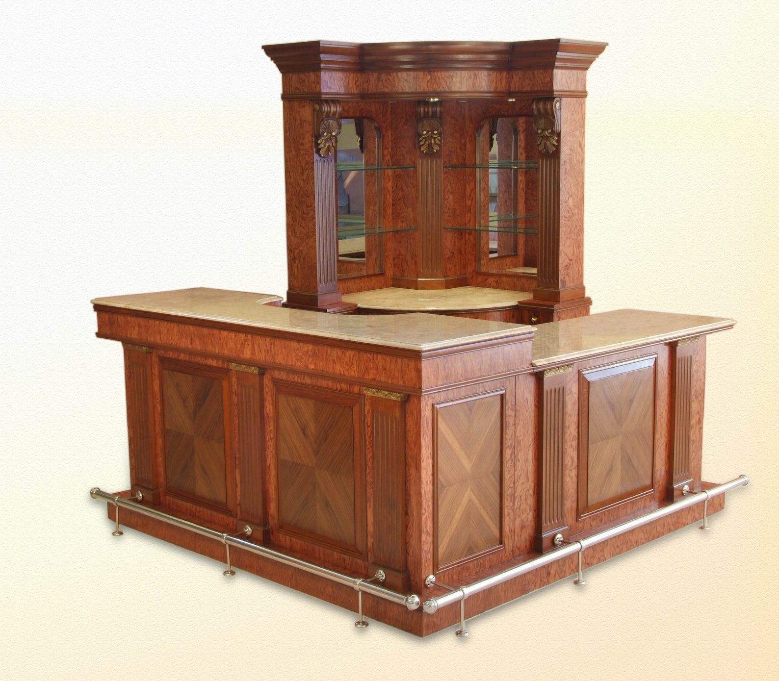 7ft Beechwood Home Bar / Commercial Bar - Bar 255MOD - Etsy