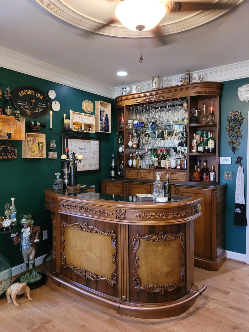 Italian Marble Top Bar Counter and Console – Bar WNL120 - Etsy