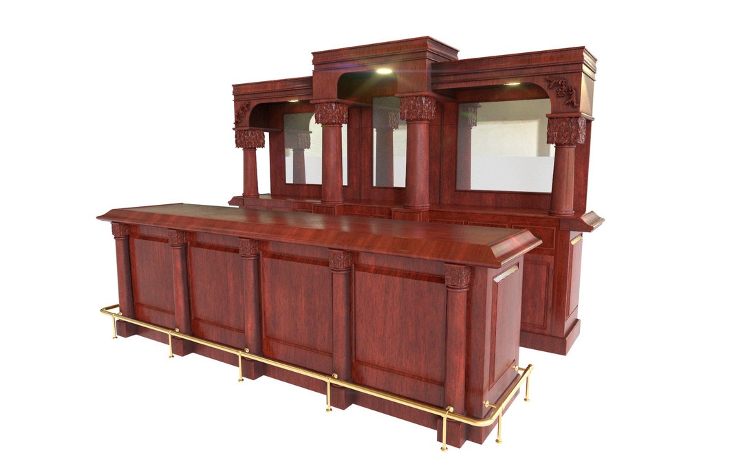12ft Del Monte Classical Bar With Brunswick Columns – Bar WNL163 - Etsy