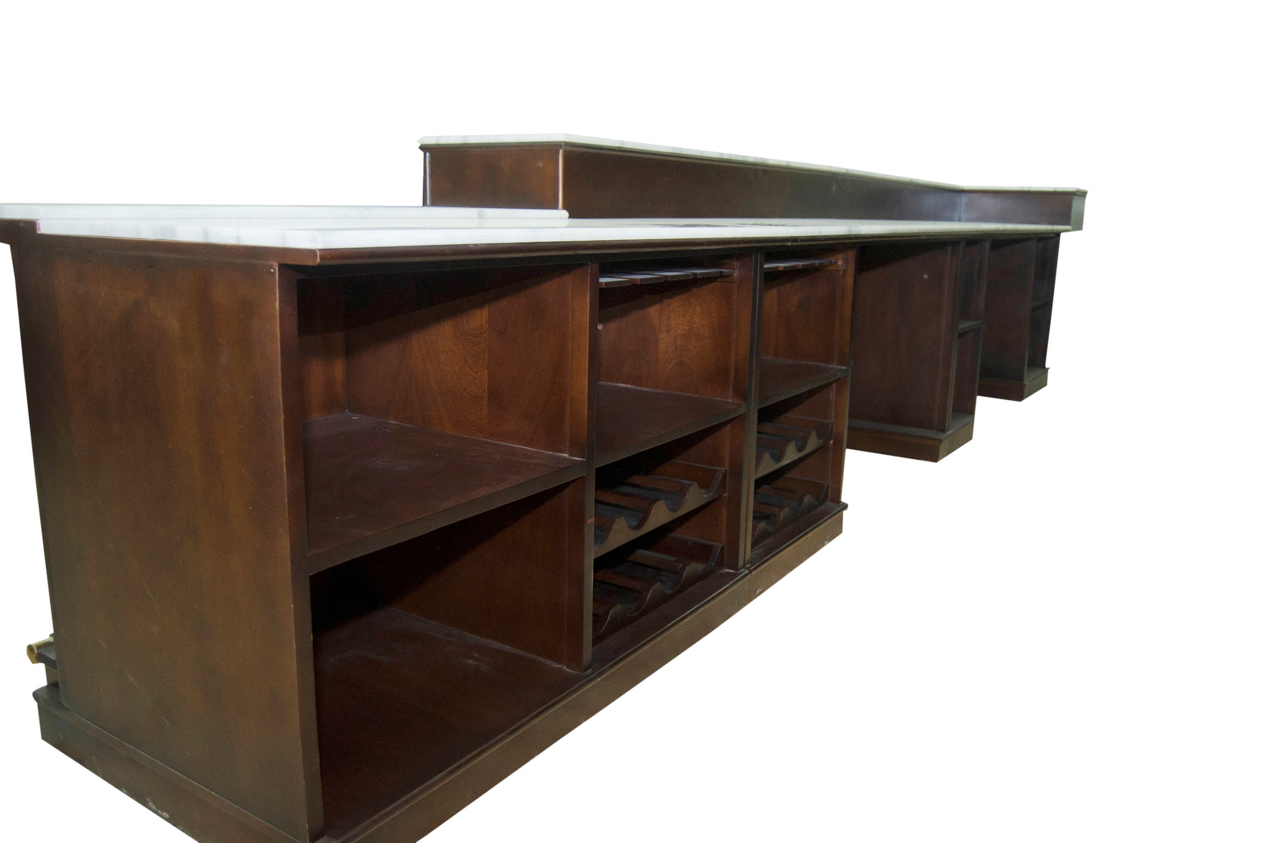 21 Ft Wooden Commercial Bar With Overhang – Bar WNL124 - Etsy