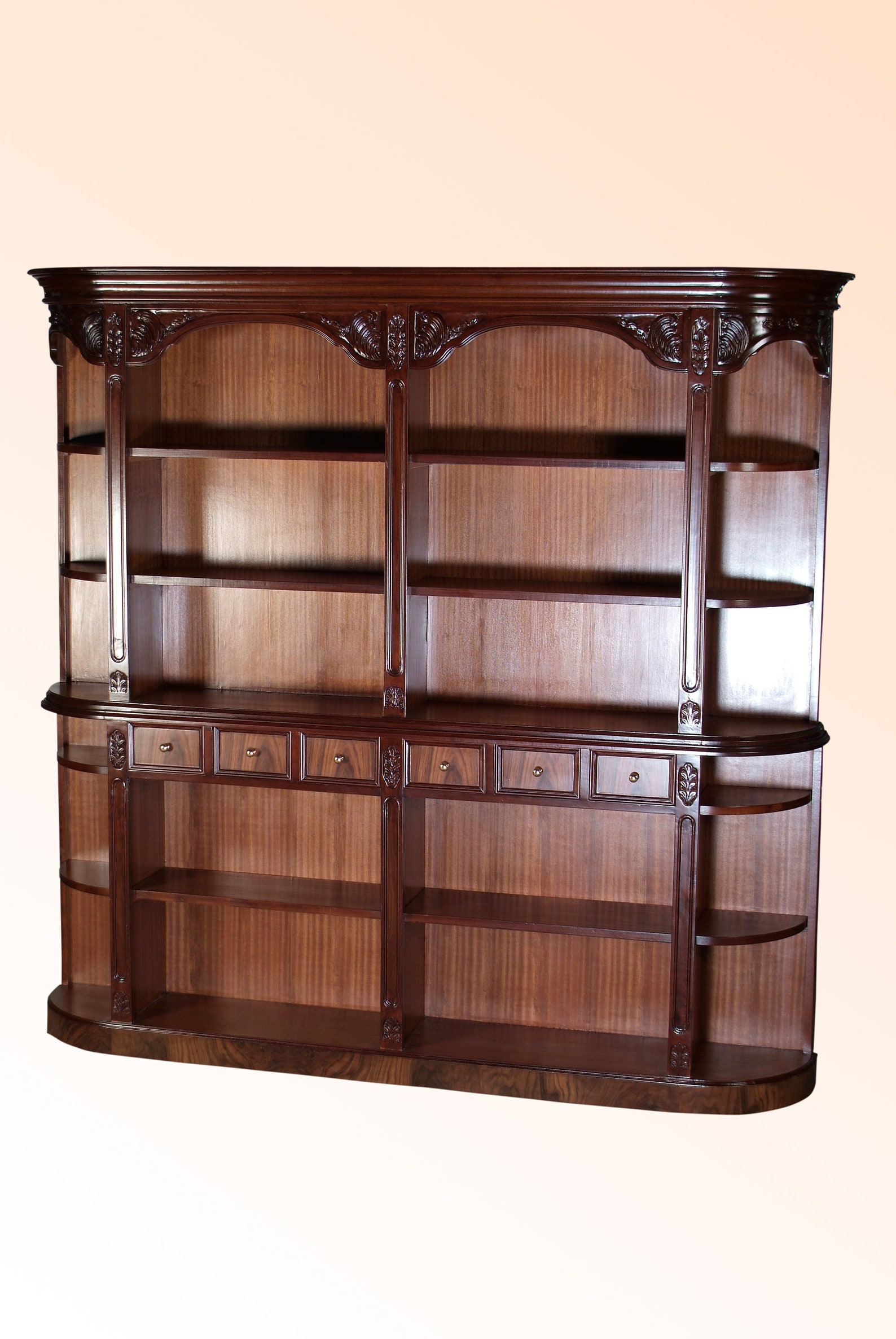 8ft Beechwood Cocktail Custom Bar With Marble Top - Basement Bar - Bar ...