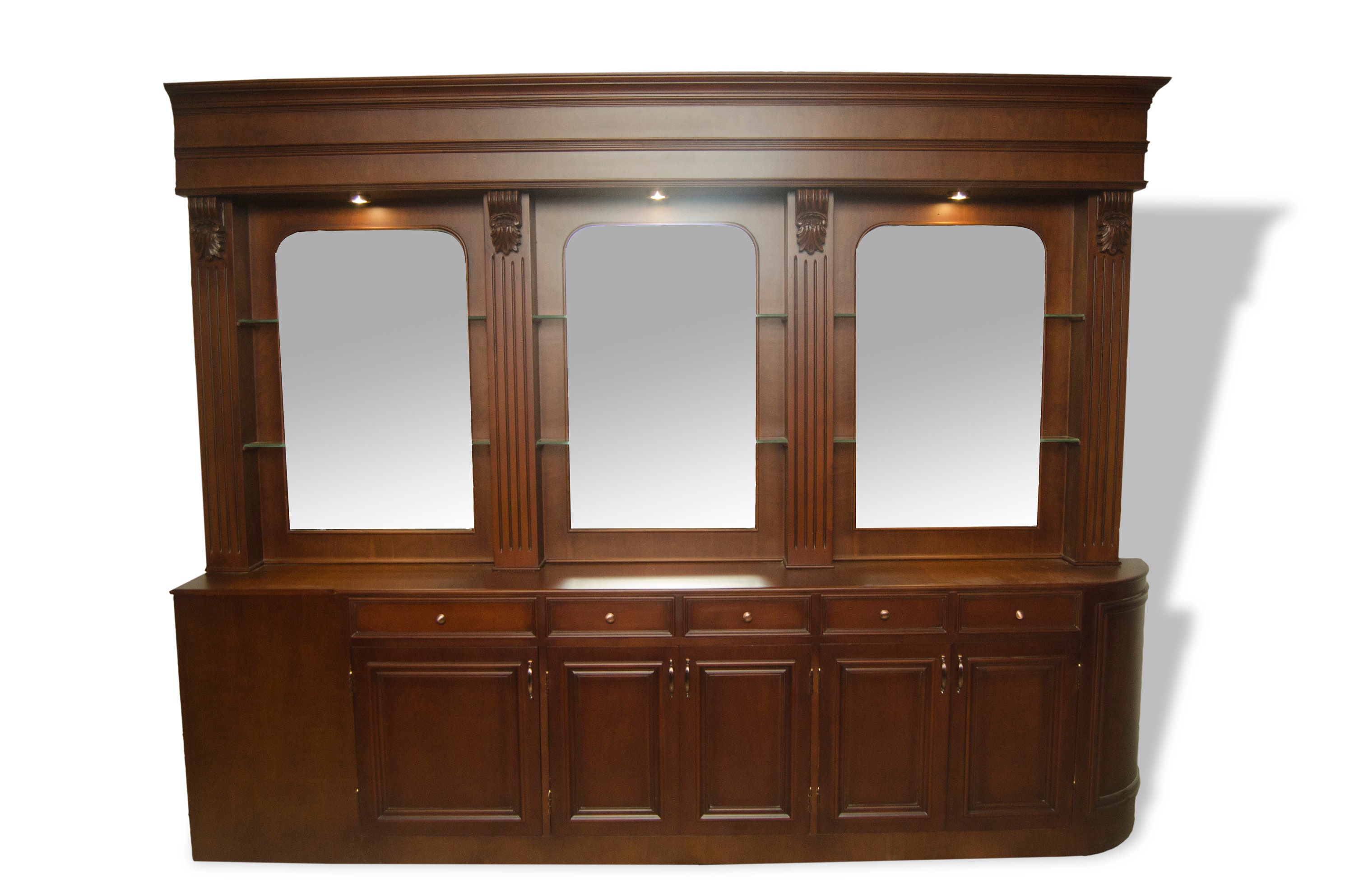 Wooden Bar Set With Overhang and Sink Side Unit Bar WNL64 - Etsy