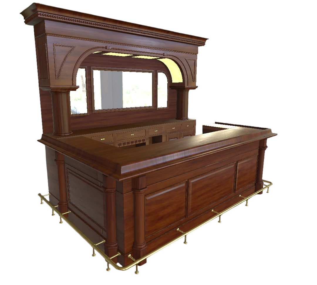 Metropolitan Style L-shape Brunswick Bar – Bar WNL166 - Etsy