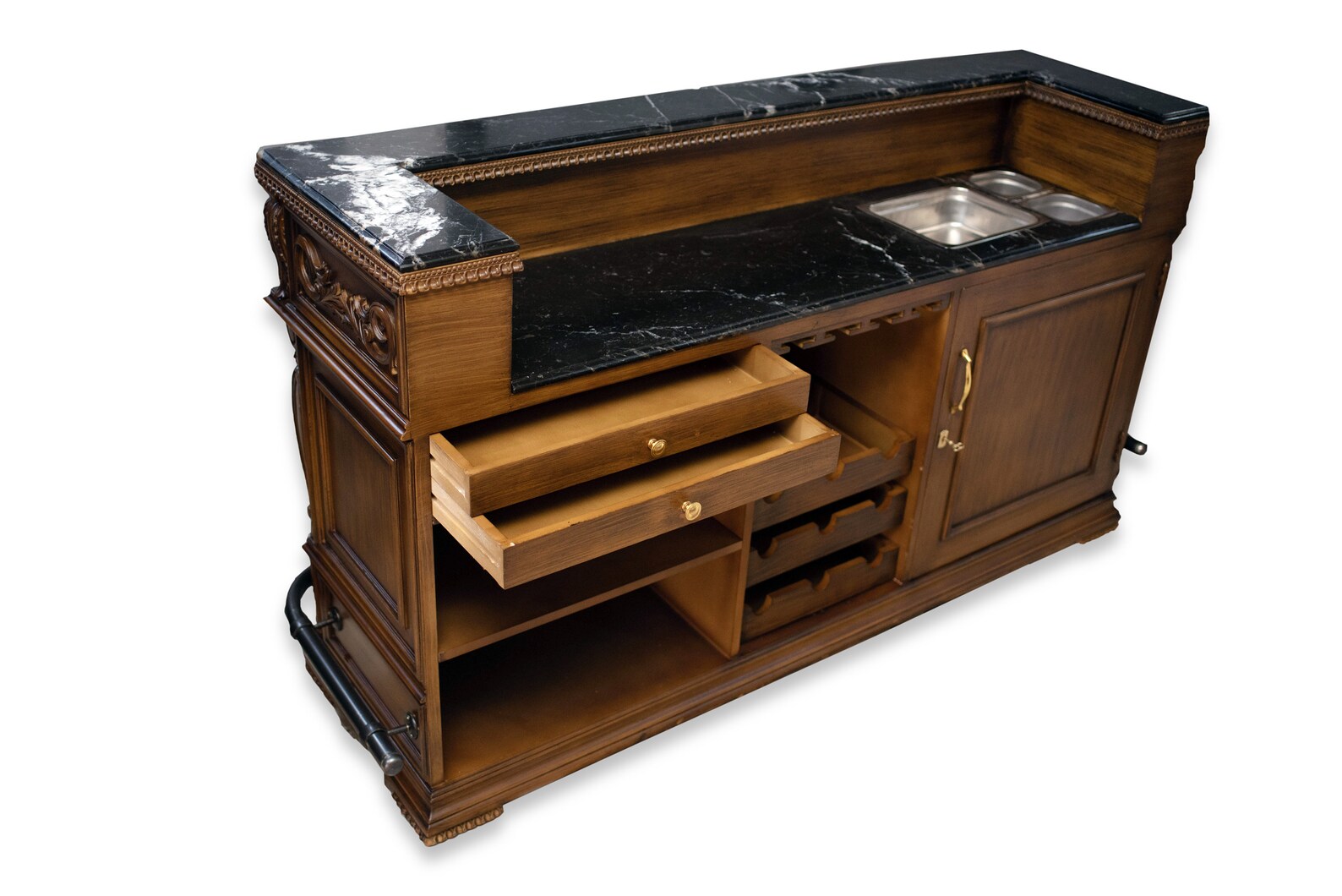 Casual Traditional Home Bar With Classic Features – Bar WNL36U - Etsy