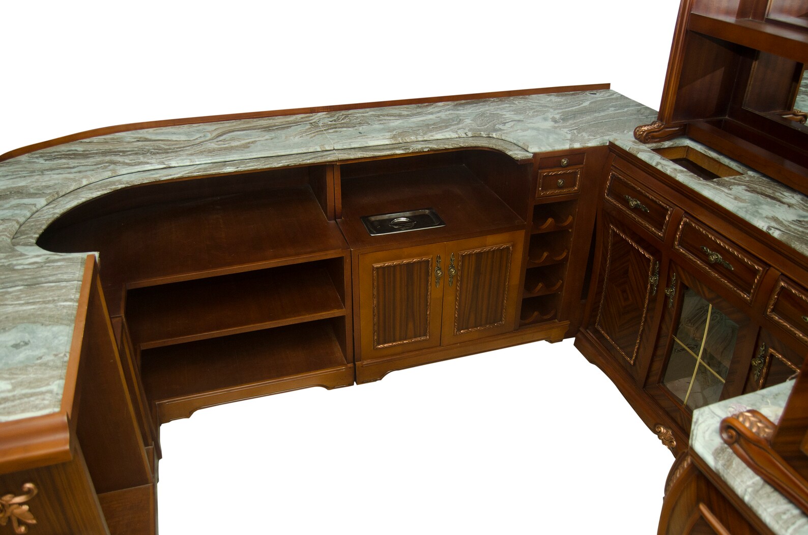 Old Europe-style Corner Bar Set With Golden Touches – WNL121 - Etsy