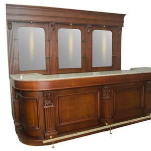 Wooden Bar Set With Overhang and Sink Side Unit – Bar WNL64 - Etsy