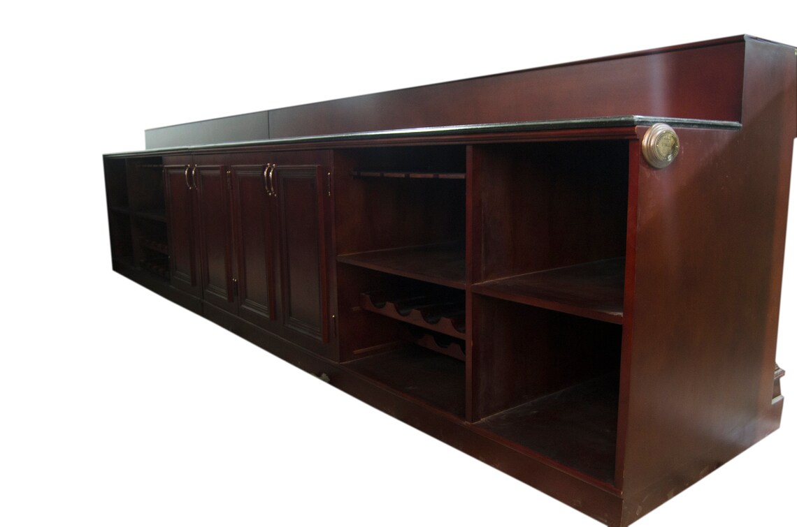 18 Ft Traditional Bar Set With Glass Doors WNL118 - Etsy