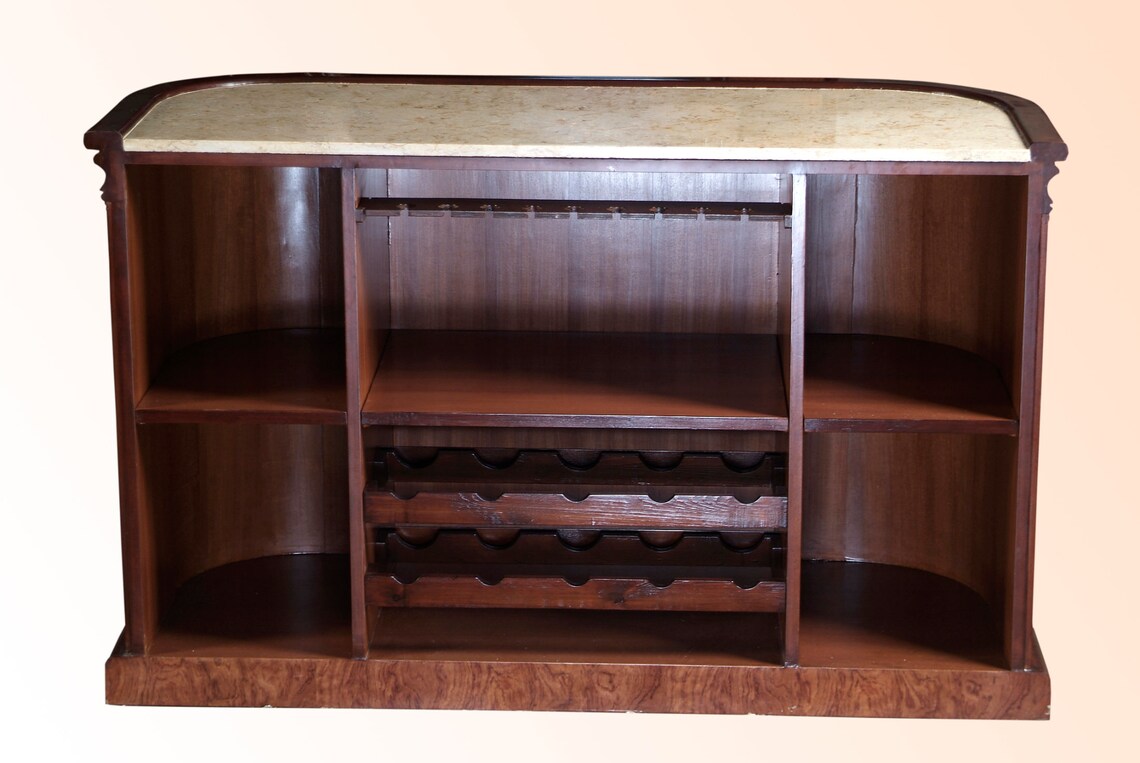 5.5ft Italian Canopy Beechwood Home Cocktail Bar - Basement Bar - Bar ...