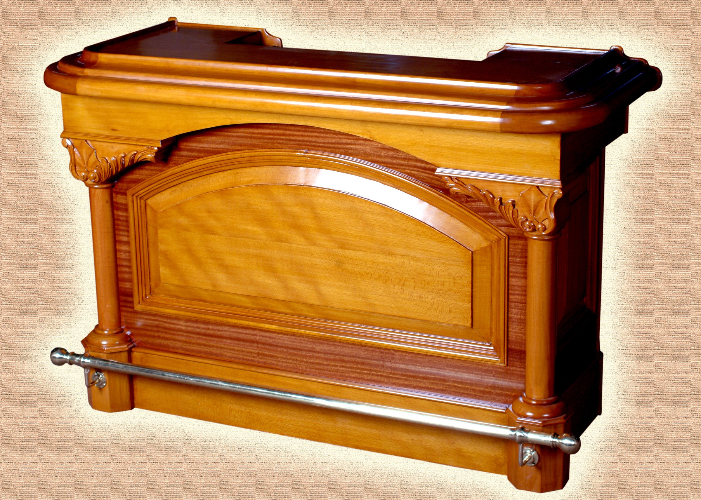 5 Ft Wooden Top Beechwood / Walnut Cocktail Bar - Bar 275 - Etsy