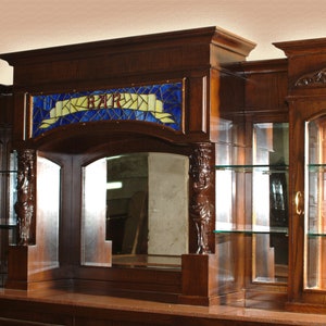 12ft Solid Wood Bar With Marble Top - Home or Commercial Bar - Bar ...